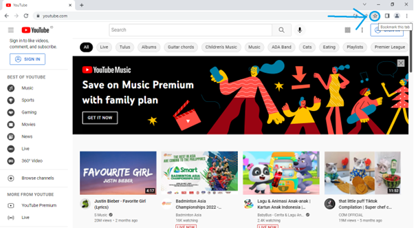 Cara Menambahkan dan Menampilkan Bookmark pada Google Chrome – DANLIRIS