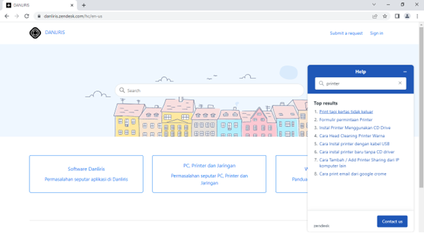 Cara Menggunakan Fitur Help pada Zendesk IT Dan Liris – DANLIRIS