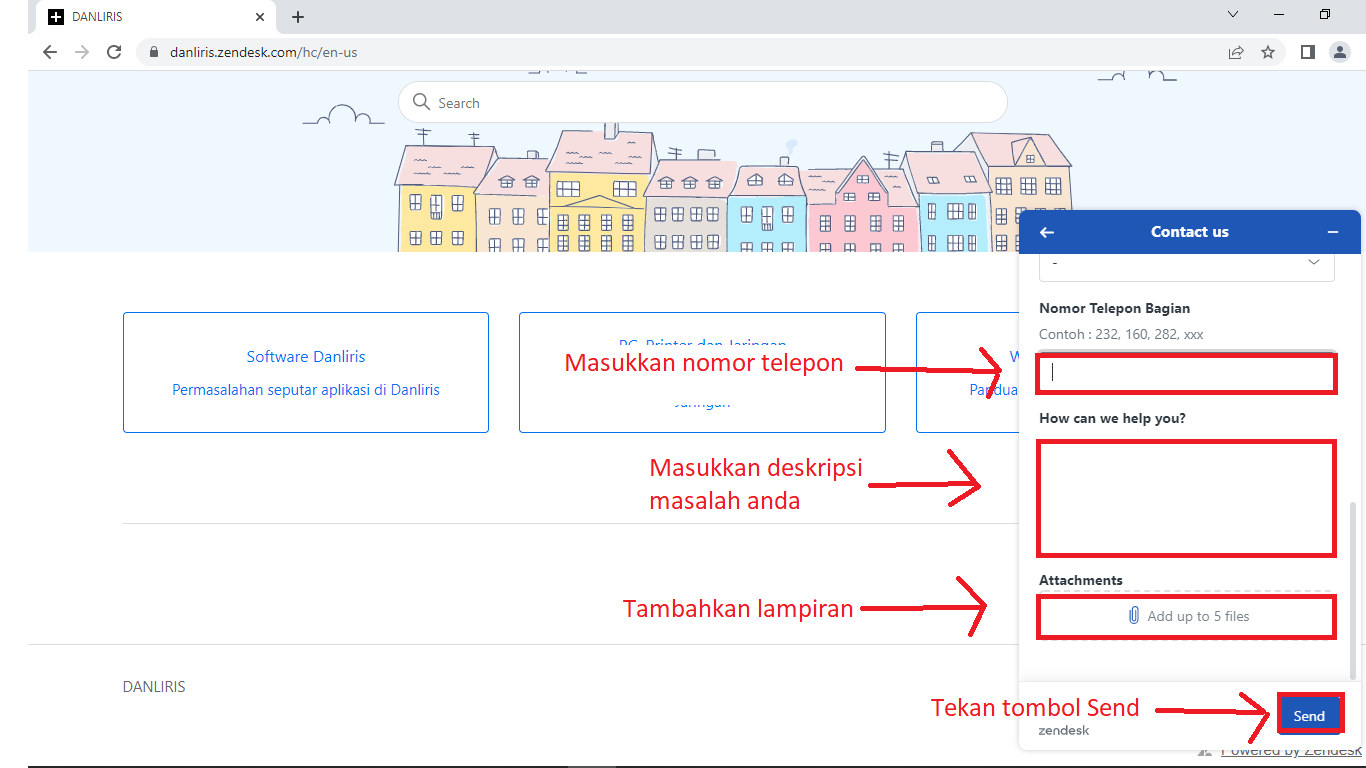 Cara Menggunakan Fitur Help pada Zendesk IT Dan Liris – DANLIRIS